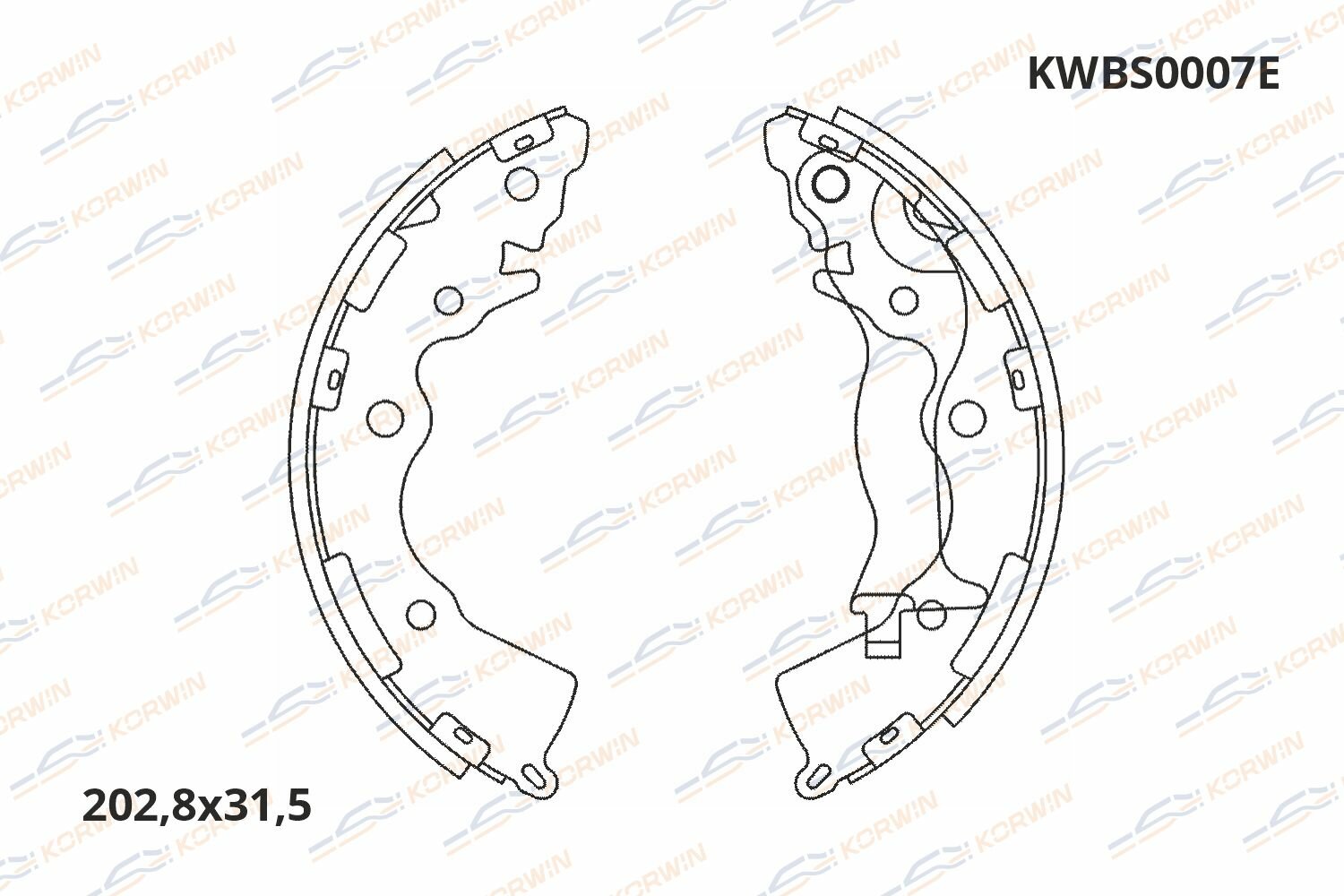 Колодки торм. барабанные зад. ECOLine. Hyundai Accent 05-/Kia Rio (JB) 05-