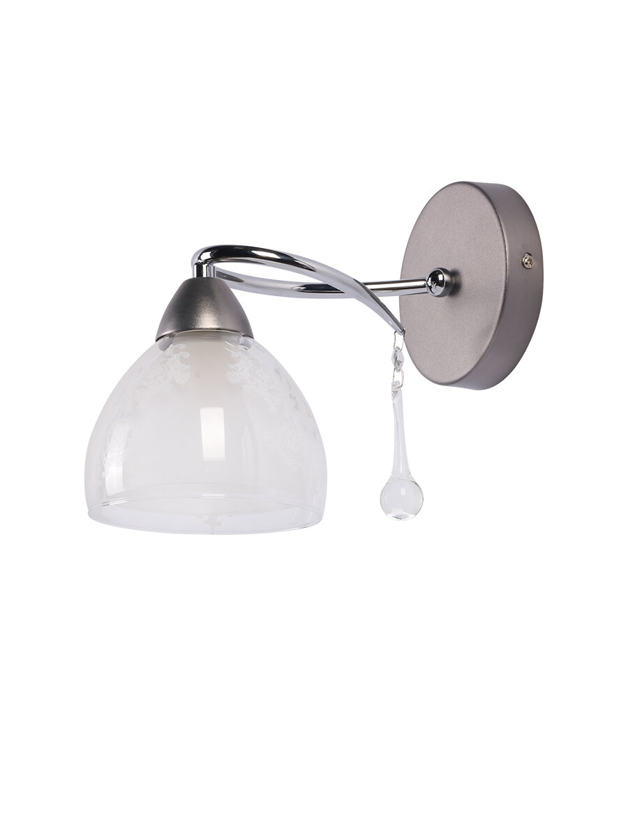 Бра c плафоном KL1051/1A1xE14 60Вт никель