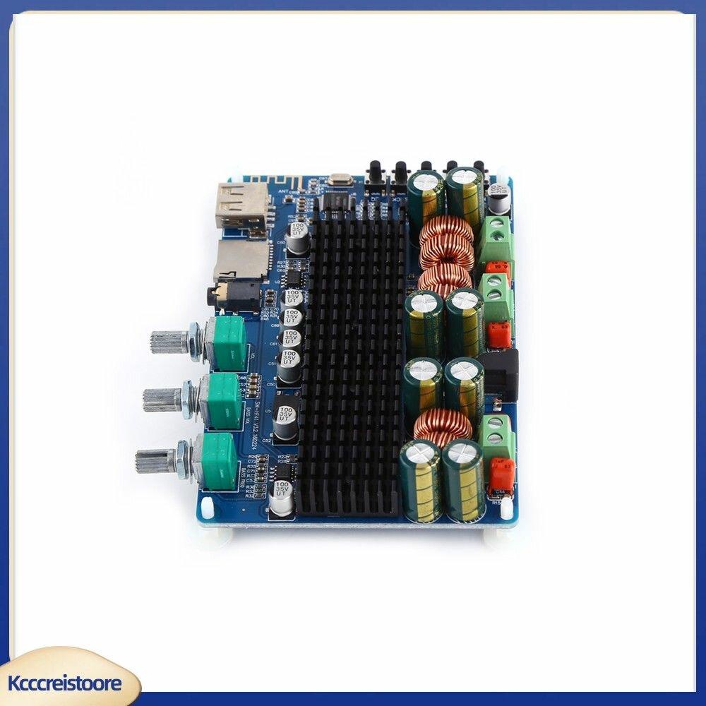 Цифровая плата усилителя Bluetooth 2.1 канала, 50Вт+50Вт+100Вт, USB/TF вход