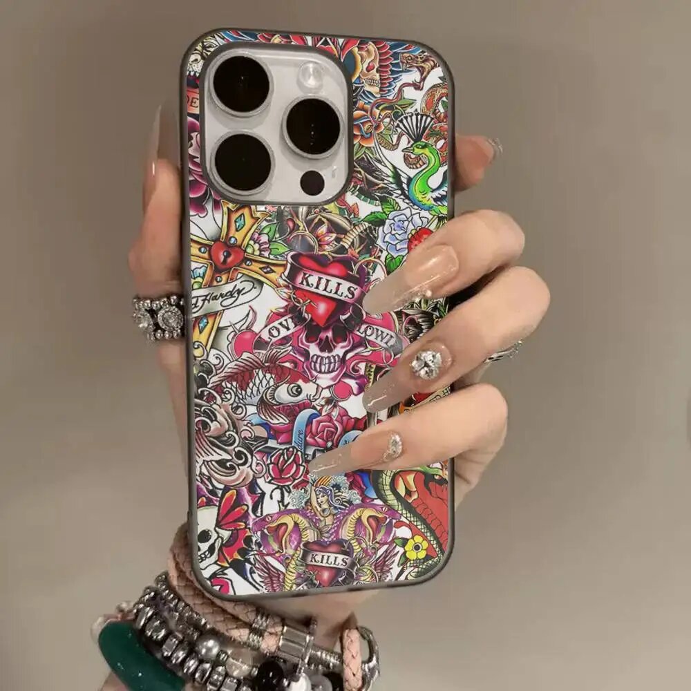 Чехол E-Ed Hardy для iPhone 16 Pro Max, z8 — фото 1