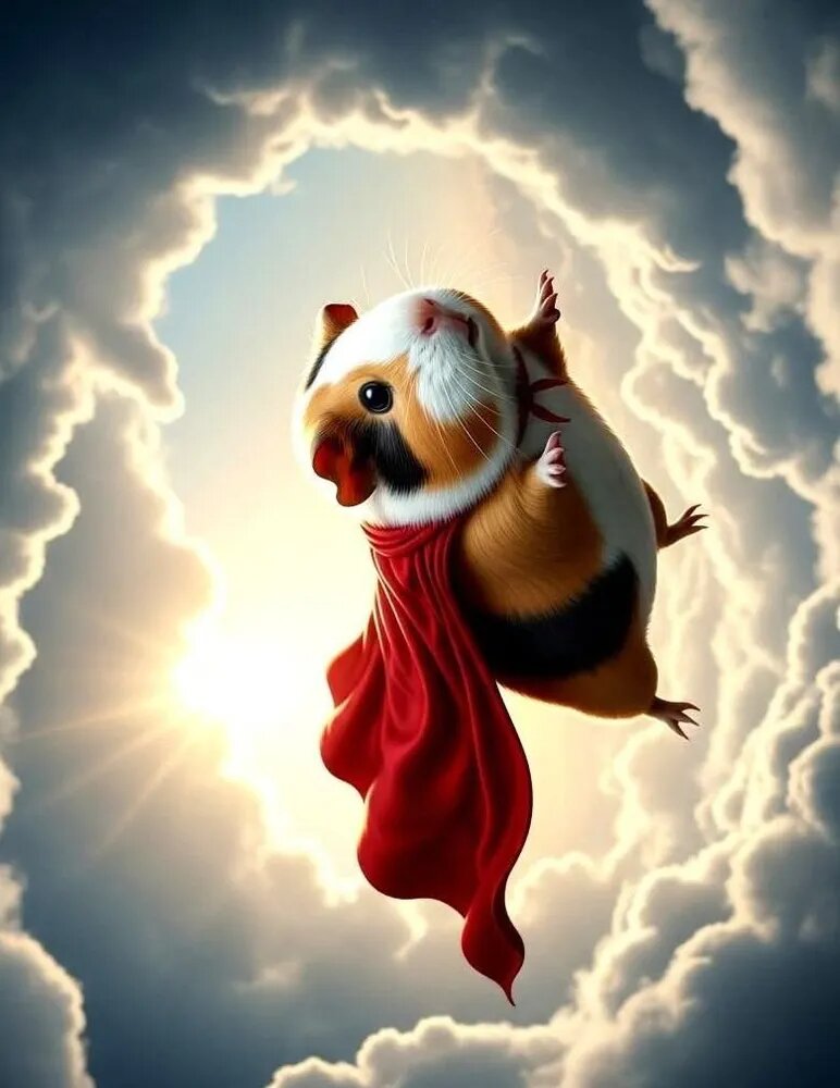 Алмазная Мозаика "Милая Морская Свинка" 40x50 См Алмазная Вышивка / Картина Стразами Подарков / Украшения