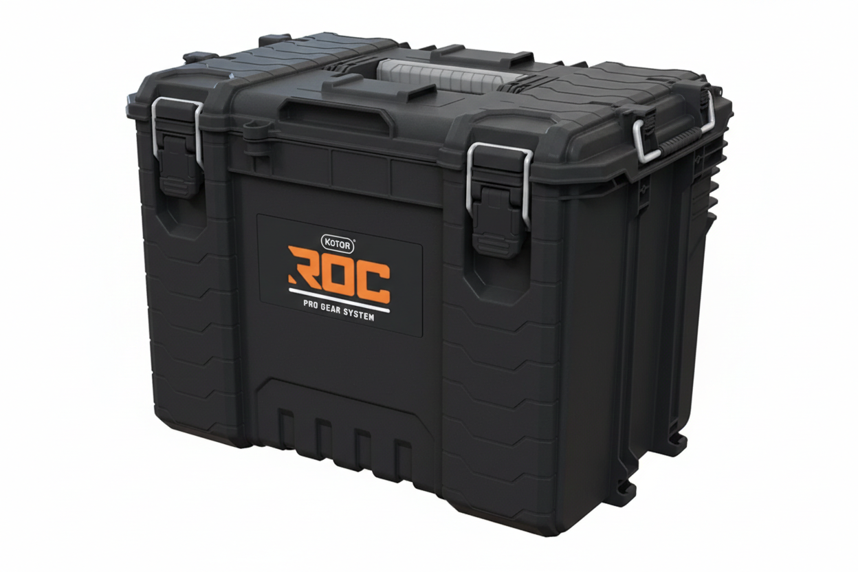 Ящик для инструментов Keter XL ROC PRO GEAR 2.0 (17211901), черный, пластик, замок, 37x56x41 см