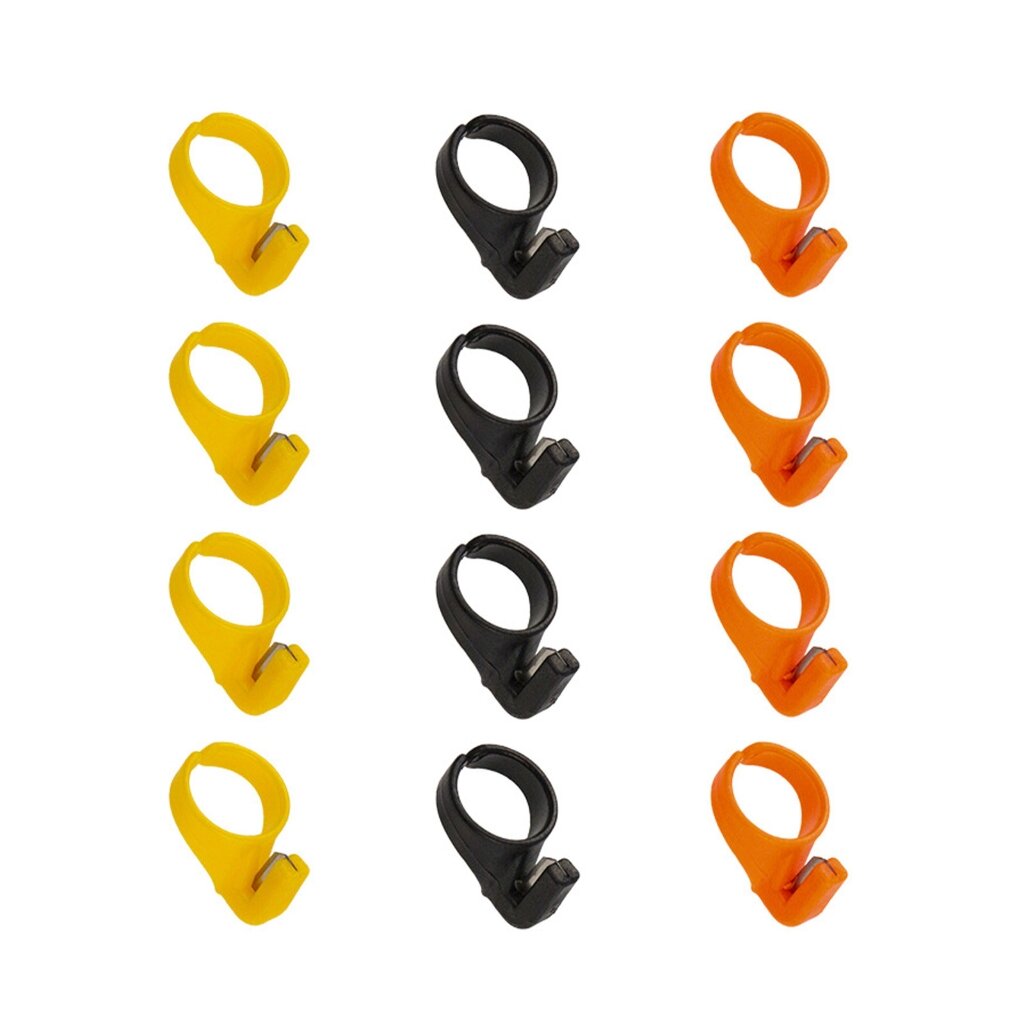 12шт Кольца Для Нарезания Швейных Ниток, Стегальный Резак Для Нарезания Ниток Наперсток Для Шитья Пальцев