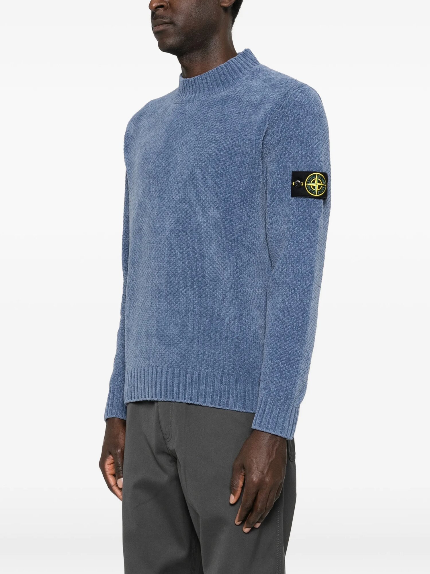 Свитер Stone Island Crew-neck sweater, размер M, , blue — фото 1