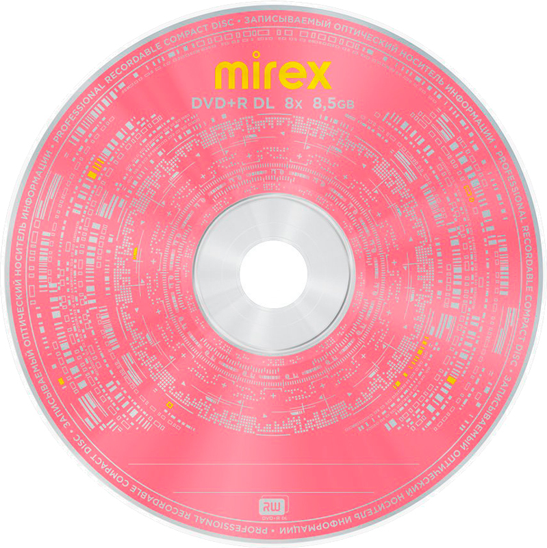 Набор Диск DVD+R Mirex 8.5 Gb, 8x, Slim Case (1), Dual Layer (1/50) 204190 {UL130062A8S} 2 шт