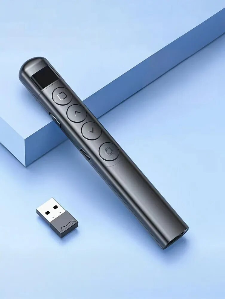 Кликер для Презентаций, Беспроводной USB Презентер с Лазерной Указкой. Указка для учителя