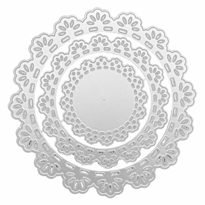 Cricle Lace Cutting Dies for DIY Gift Cards Scrapbooking Photo Album Paper Craft