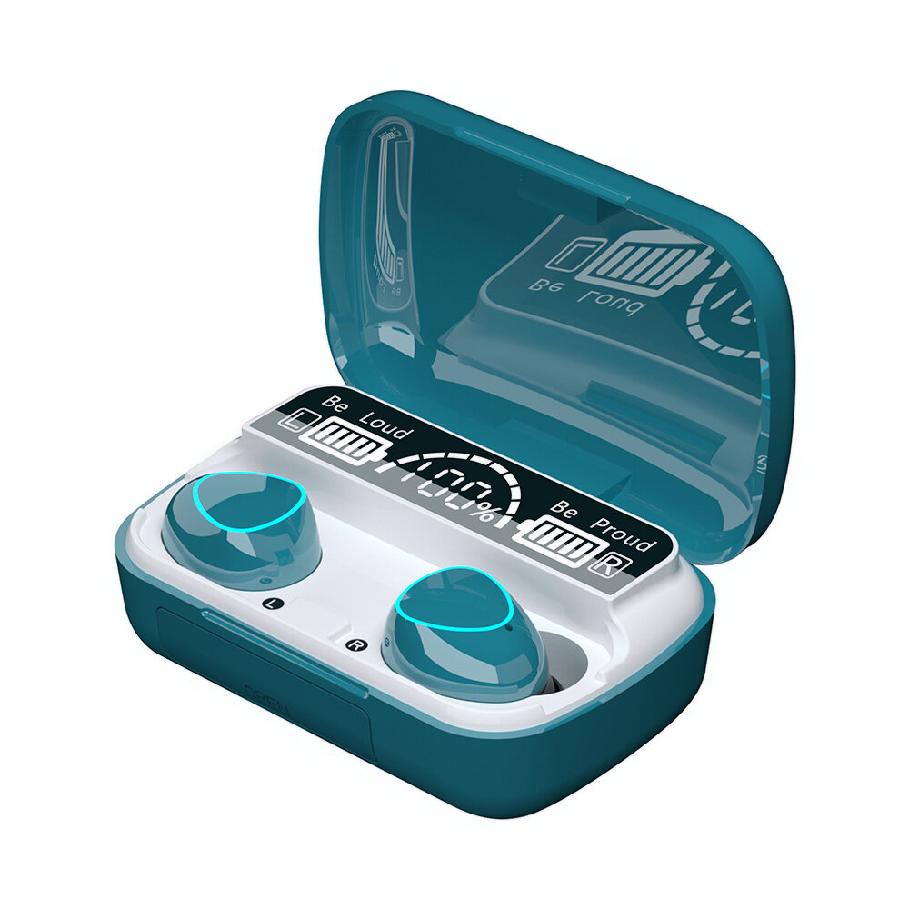 Наушники M10 True Wireless BT 5.1 TWS со стереозвучанием, сенсорным управлением, кейсом с батареей 2000mAh, LED индикацией заряда, шумоподавлением, водонепроницаемостью IPX7, бинауральным дизайном для игр, спорта и музыки