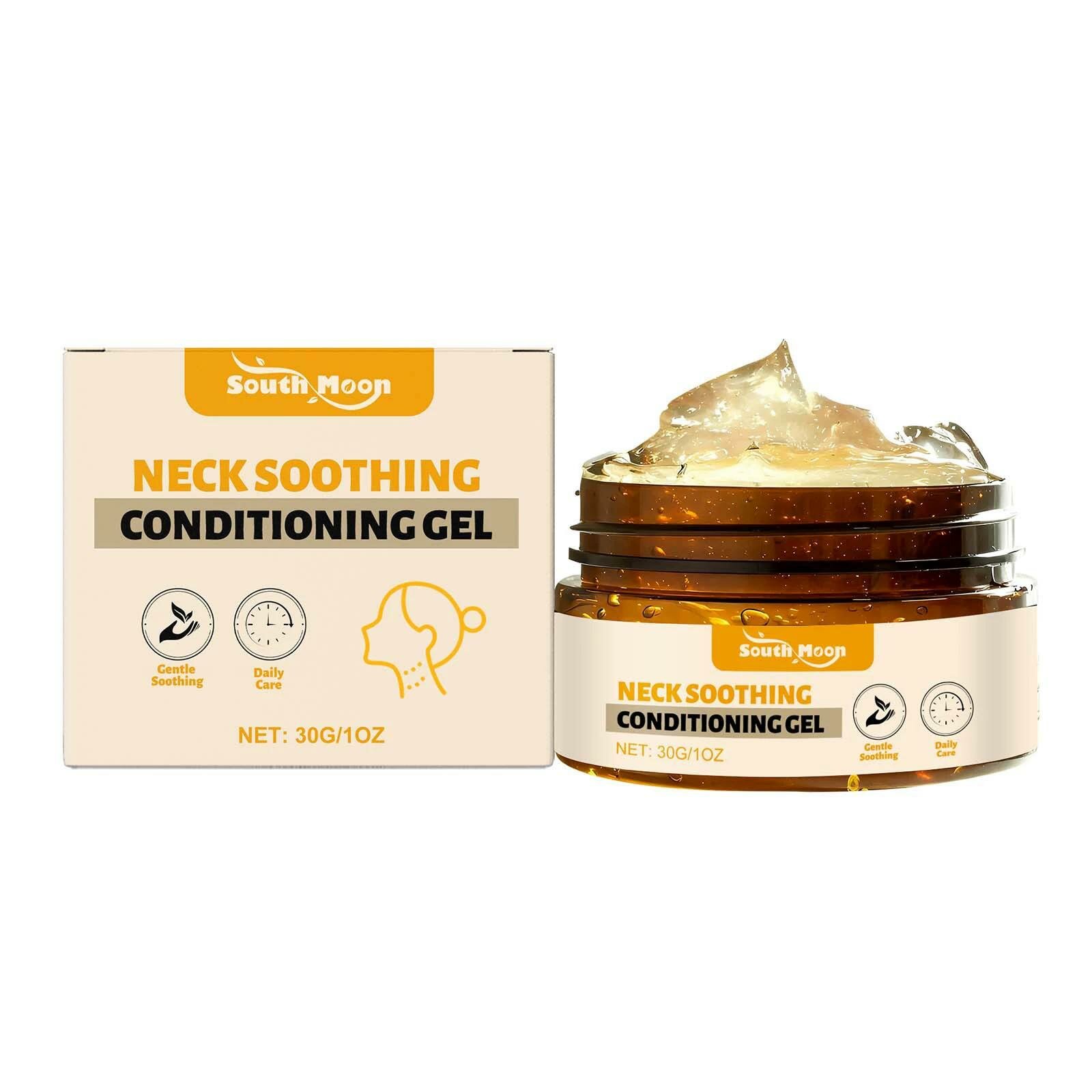 Гель для шеи желтый, формула, успокаивает чувствительность шеи, дискомфорт, уменьшает сухые линии, улучшает грубую текстуру кожи шеи, текстура геля освежающая, быстро впитывается, не липкий