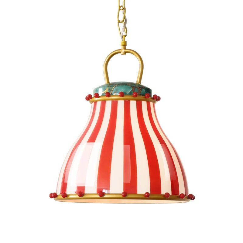 Реtro Color Glass Pendant light Candy Glass Pendant Lamp для спальни, гостиной, ресторана, отеля, магазина, детской комнаты. Артистическая подвесная лампа - D33H37cm
