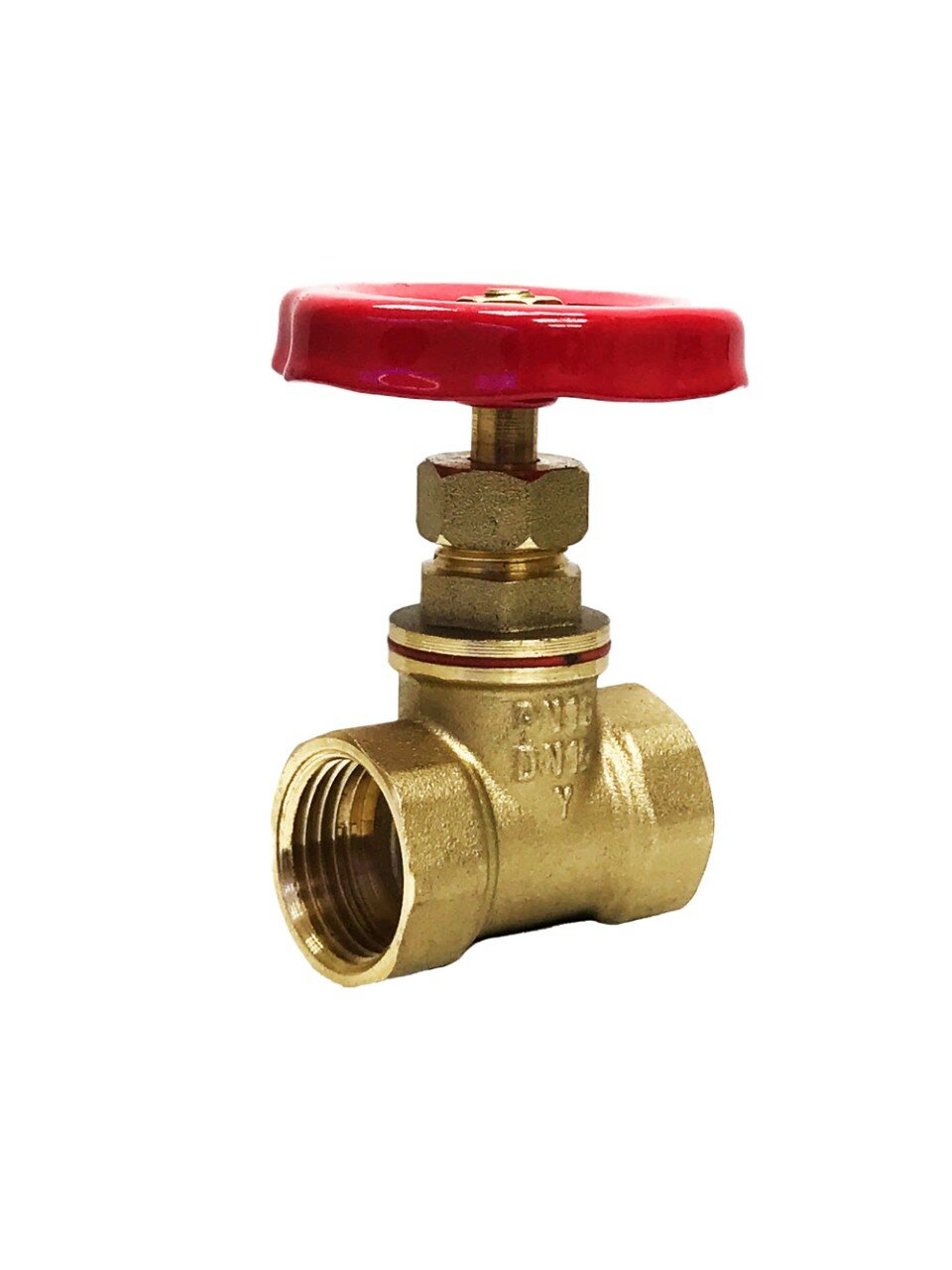 Клапан латунный STI DN 15 15Б1п Ci муфтовый г-г для воды и отопления, запорный кран проходной 1/2 дюйма