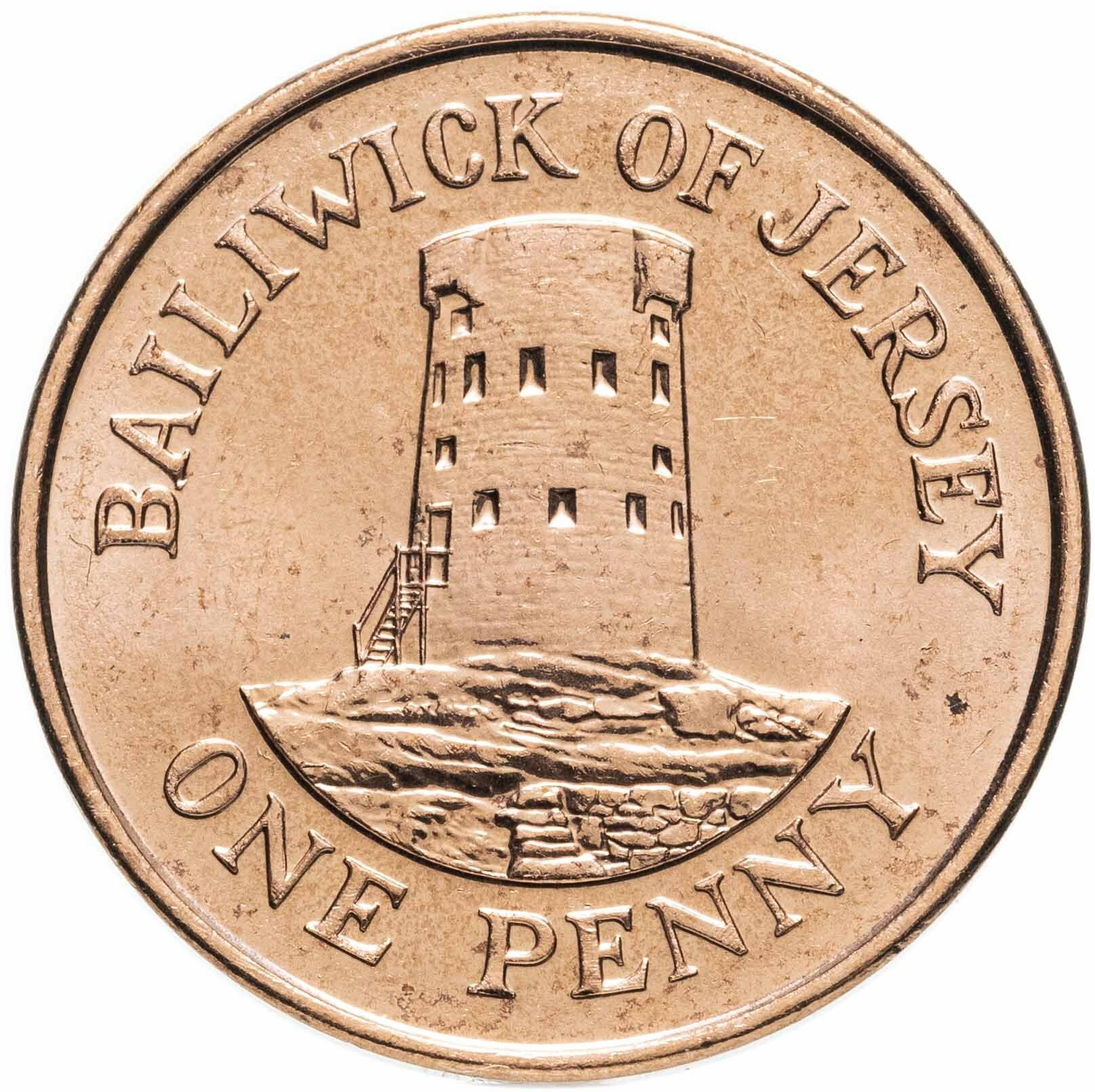 Джерси 1 пенни penny 2016, Сталь, в сохранности AU-UNC