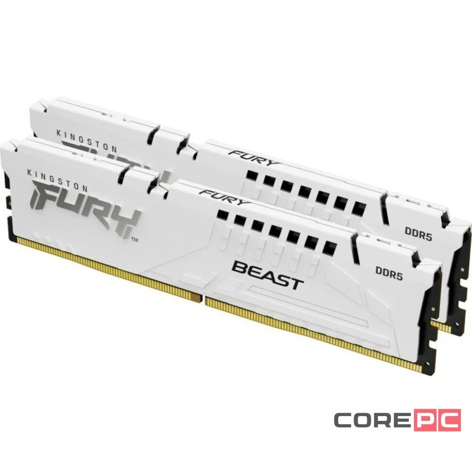 Оперативная память 64 Gb 6000 MHz Kingston FURY Beast White (KF560C30BWEK2-64)