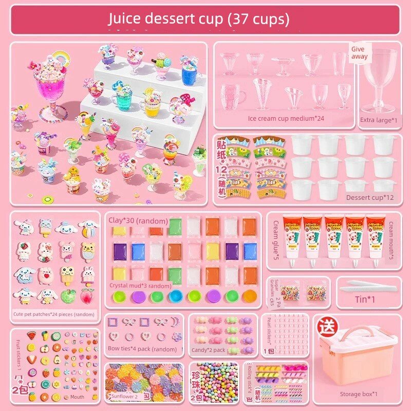 Набор для творчества для детей: крем-клей, игрушка для девочек, материалы для рукоделия, набор для создания десертов