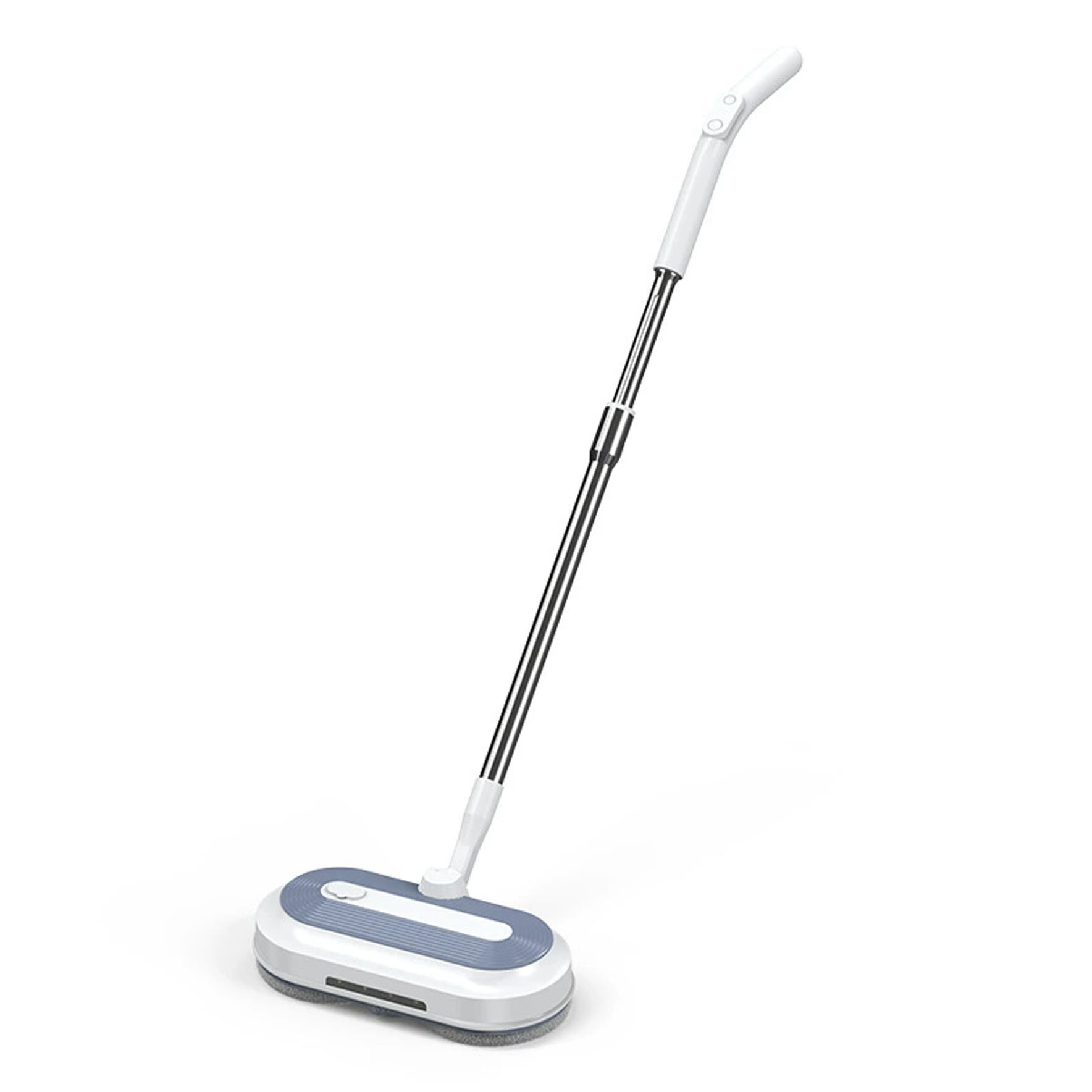 Беспроводной электрический швабра для подмешивания и протирки пола, автоматическая распылительная вода, швабра электрическая, ёмкость батареи 2000mAh, время работы 30-40 минут, зарядное устройство вход 100-240V, выход 9V/0.4A, размеры 330x165x1250mm,