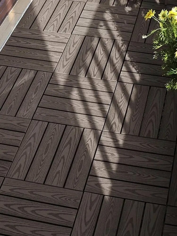 Ламинат, Садовый паркет термососна, модульное напольное покрытие для бани и балкона, террасная плитка, Террасная доска , Толщина 2см