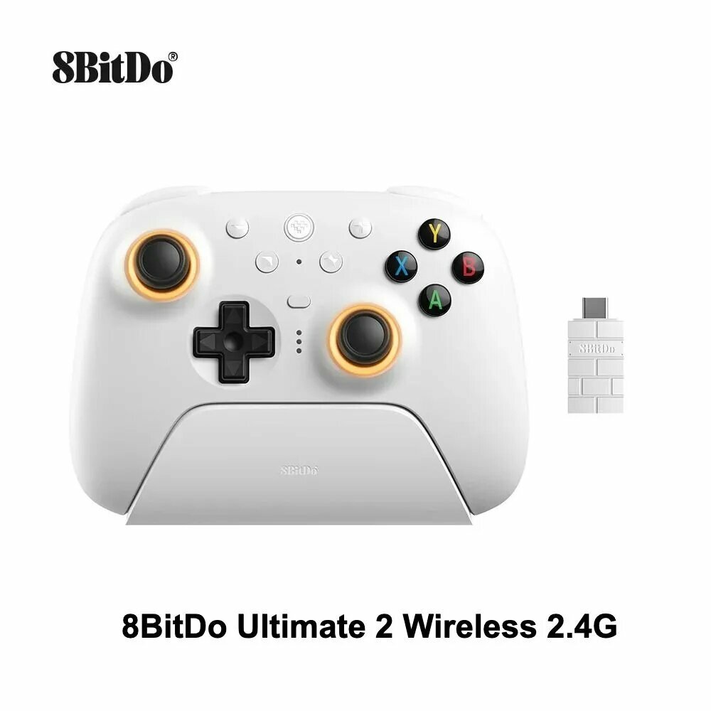 8BitDo Ultimate 2 Wireless 2.4G Игровой контроллер с зарядной док-станцией и джойстиком TMR для ПК, Windows, Android