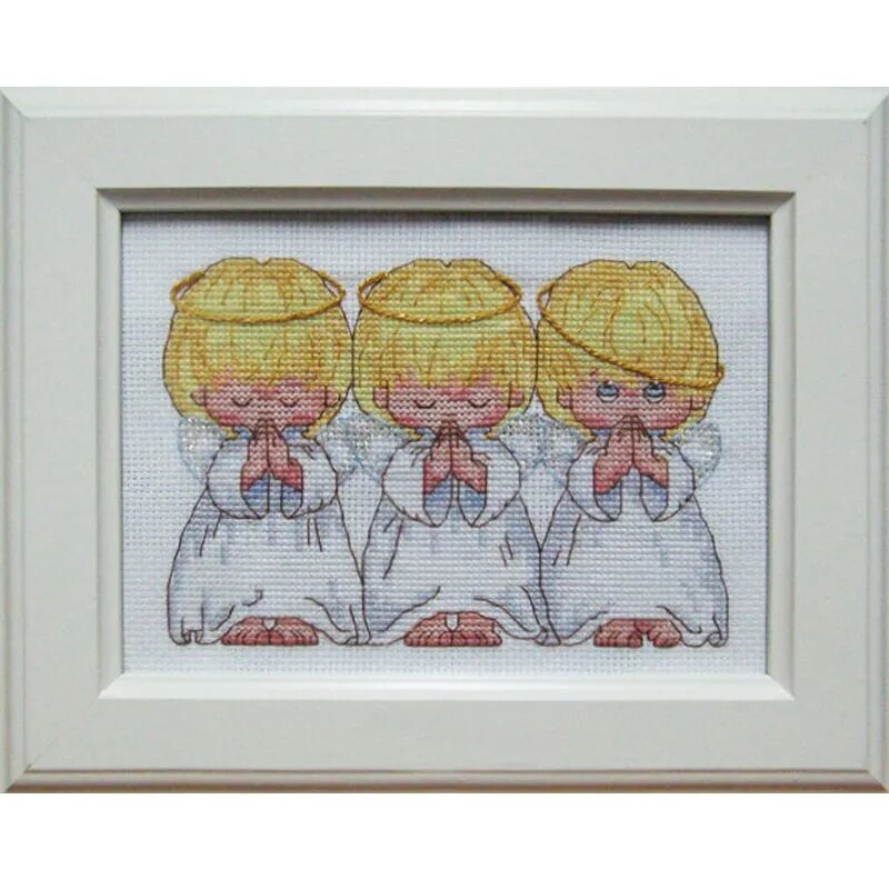 Набор для вышивания крестом, 3 маленьких ангелов, Сделай своими руками, Вышивка, Подсчитал холст, Крестный комплект стежка