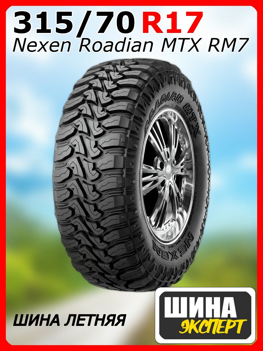 Шина летняя Nexen 315/70/17 Q 121/118 Roadian MTX RM7 для легковых автомобилей NXK16399