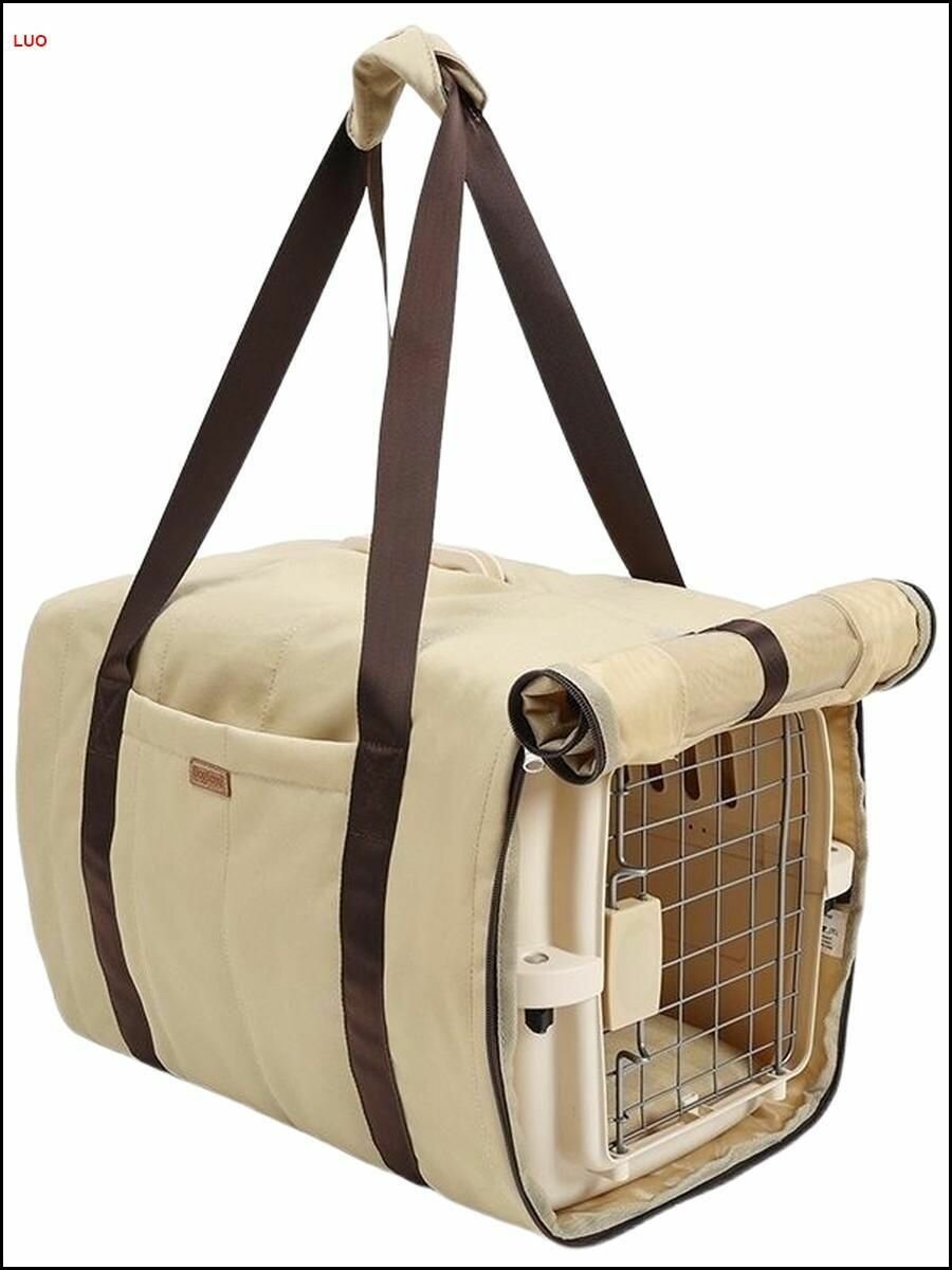 Эксклюзивный зимний чехол для пластиковой переноски животных 48 на 32 на 30 см