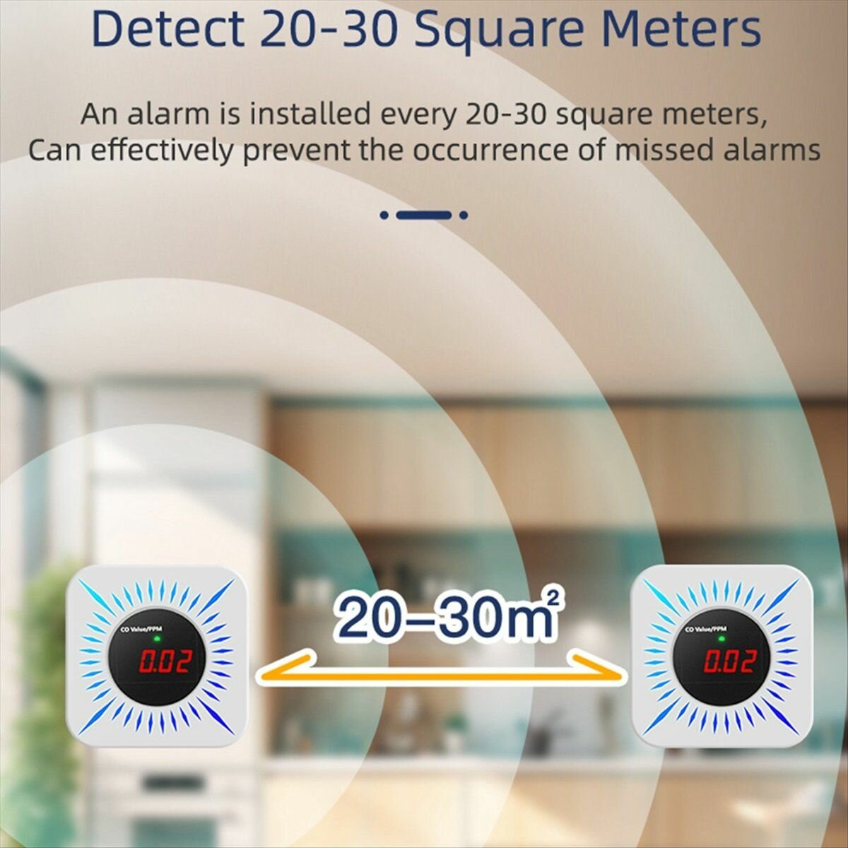 Умный WiFi-детектор угарного газа Tuya ZigBee (A)