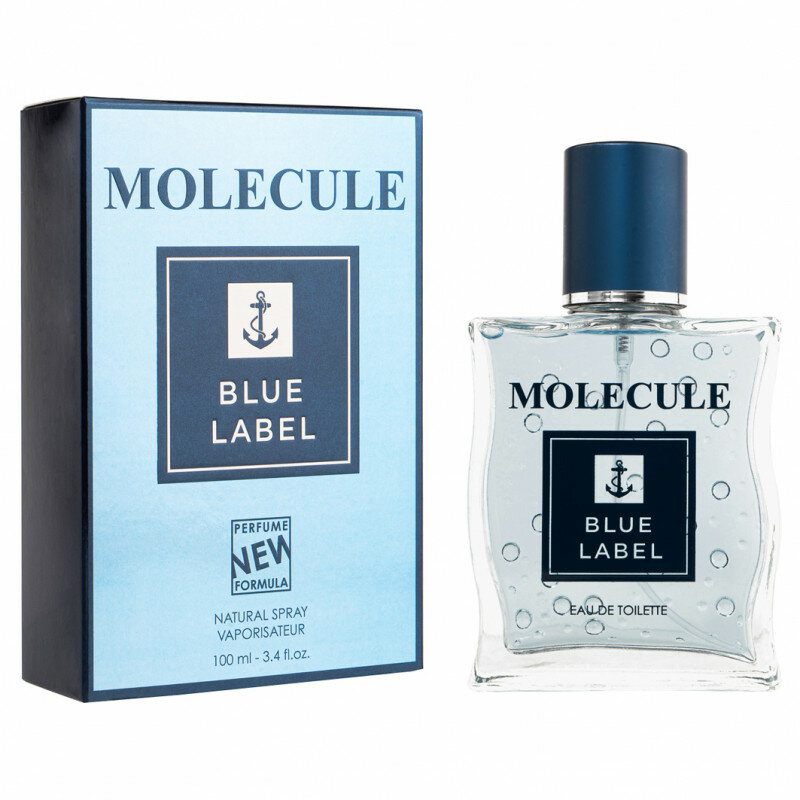 Туалетная вода XXI CENTURY Molecule Blue Label, мужская, 100 мл