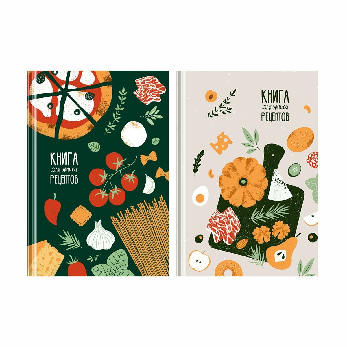 6 шт. Книга для записи рецептов А5 96л, BG "Здоровое питание", глянцевая ламинация