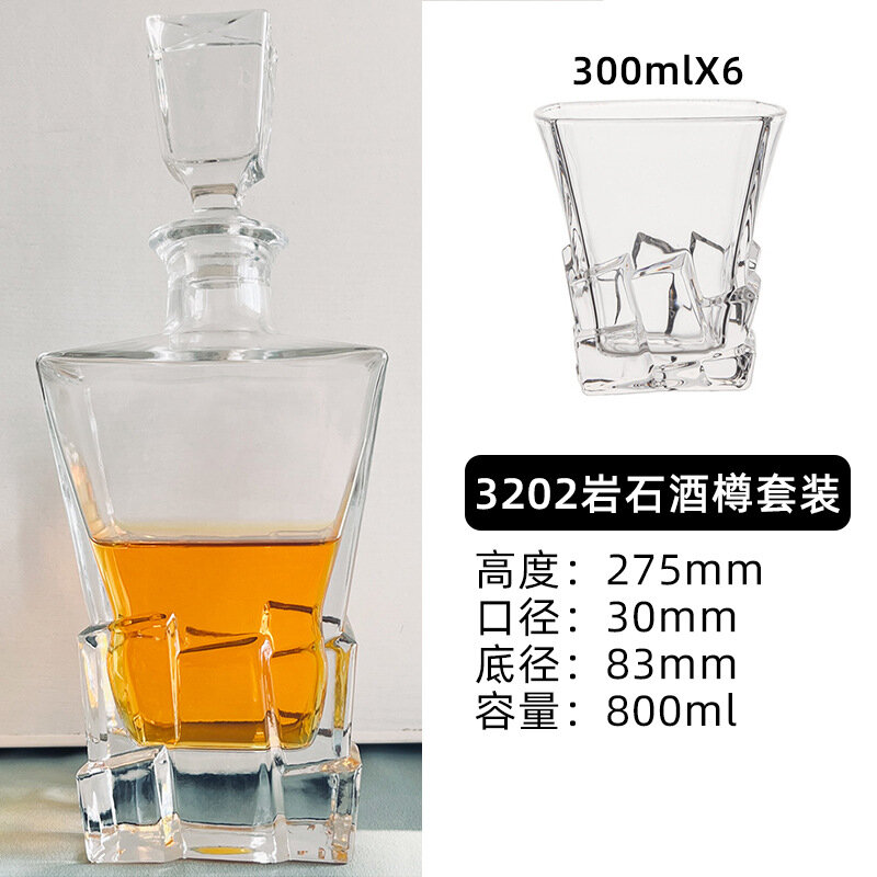 Высококлассный барный клуб виски бокал вина бутылки спиртных напитков Рок бутылка вина набор из 6 чашек