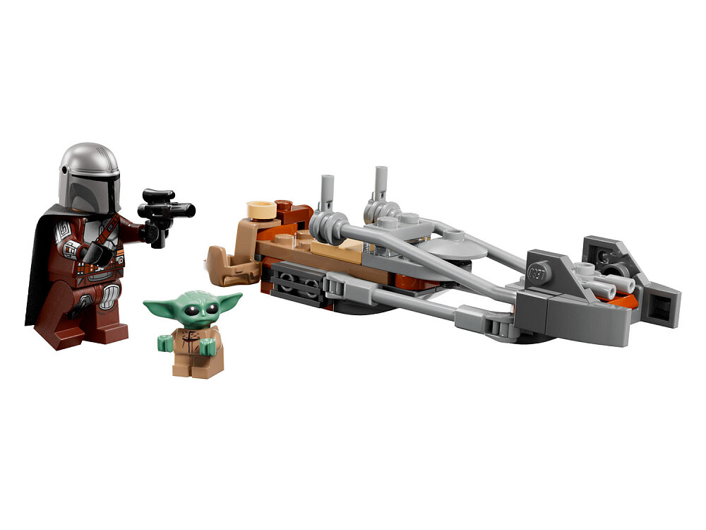 Конструктор LEGO Star Wars 75436 Конструктор Спидер-байк Мандалорца и Грогу