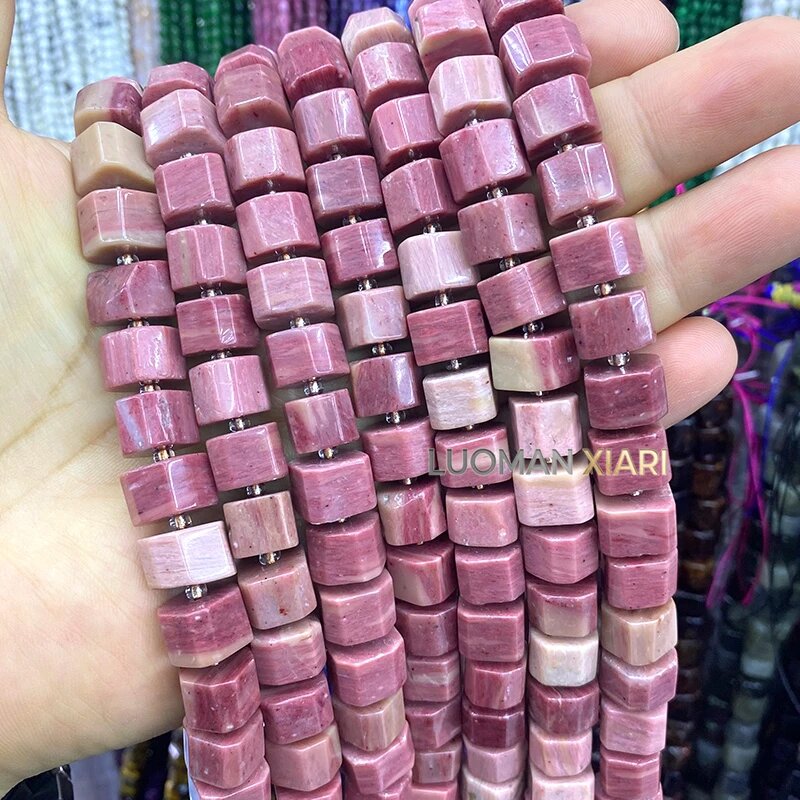 Бусины из родохрозита LUOMAN XIARI 9-11 мм, 36 см