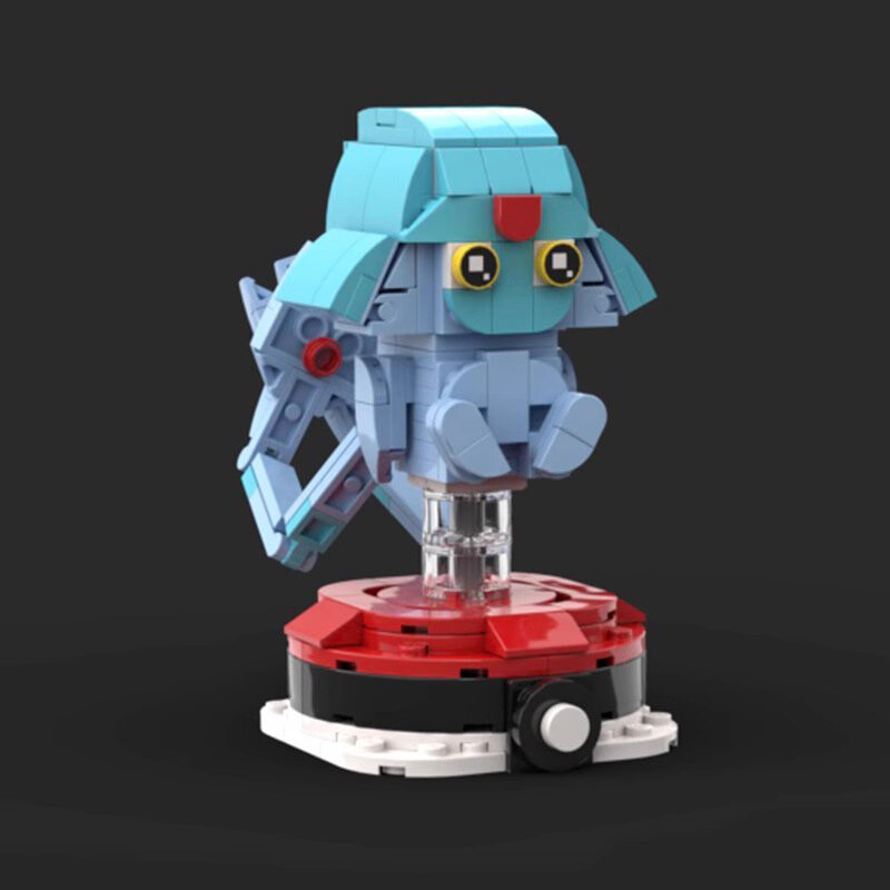 MOC собранный набор строительных блоков-пазлов Pokémon Модель Pokémon Brickhead подарок