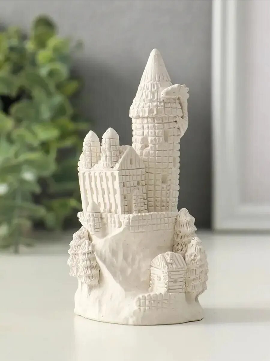 Декоративная фигура "Замок" 12х6 см из гипса