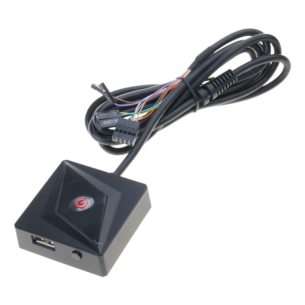 Кнопка включения игрового ПК с портом USB 2.0
