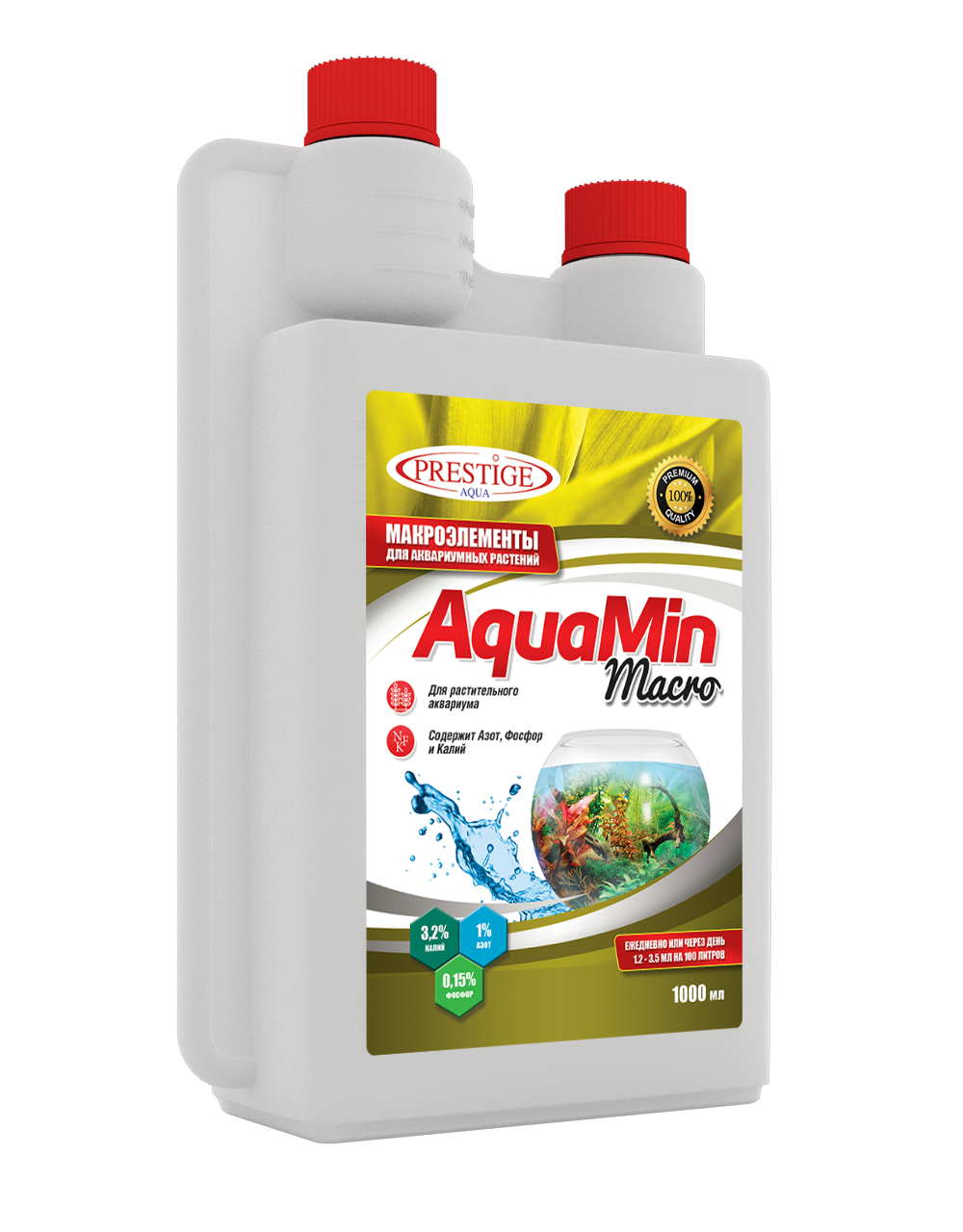 Удобрение для аквариумных растений AquaMin Macro 1 л