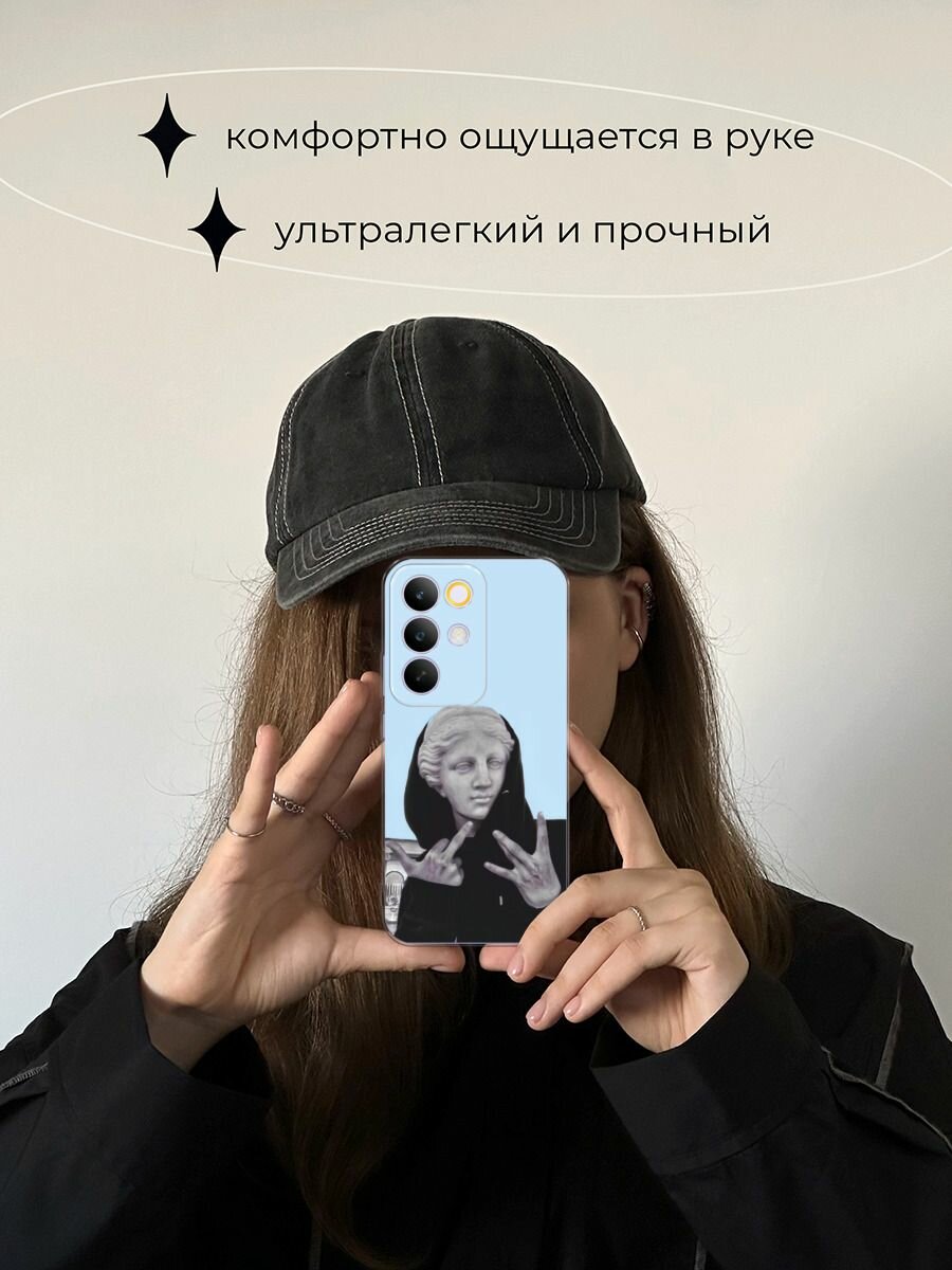 Чехол на Realme C85 Pro / Реалми C85 Про с принтом SWAG статуя — фото 1