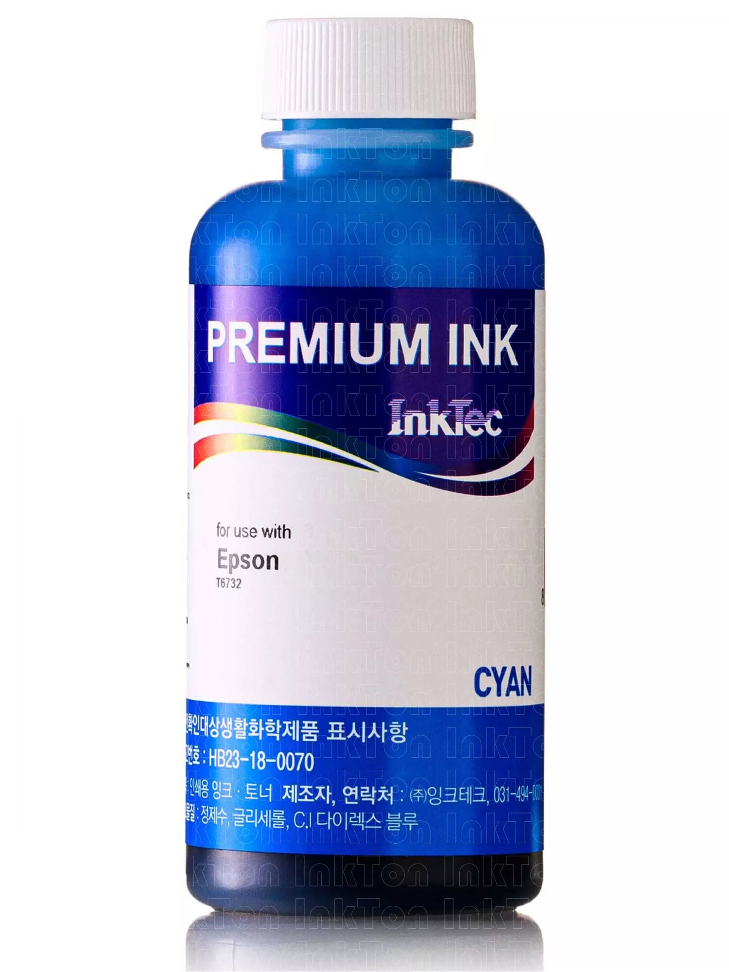 Чернила для принтера Epson L8050, L8058, L18050, L18058, 108, 056, 100 мл, без насадок и носиков, голубые