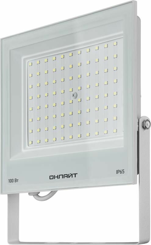 Прожектор светодиодный онлайт OFL-100, 100 Вт, 6000 К, IP65, 8000 лм, белый
