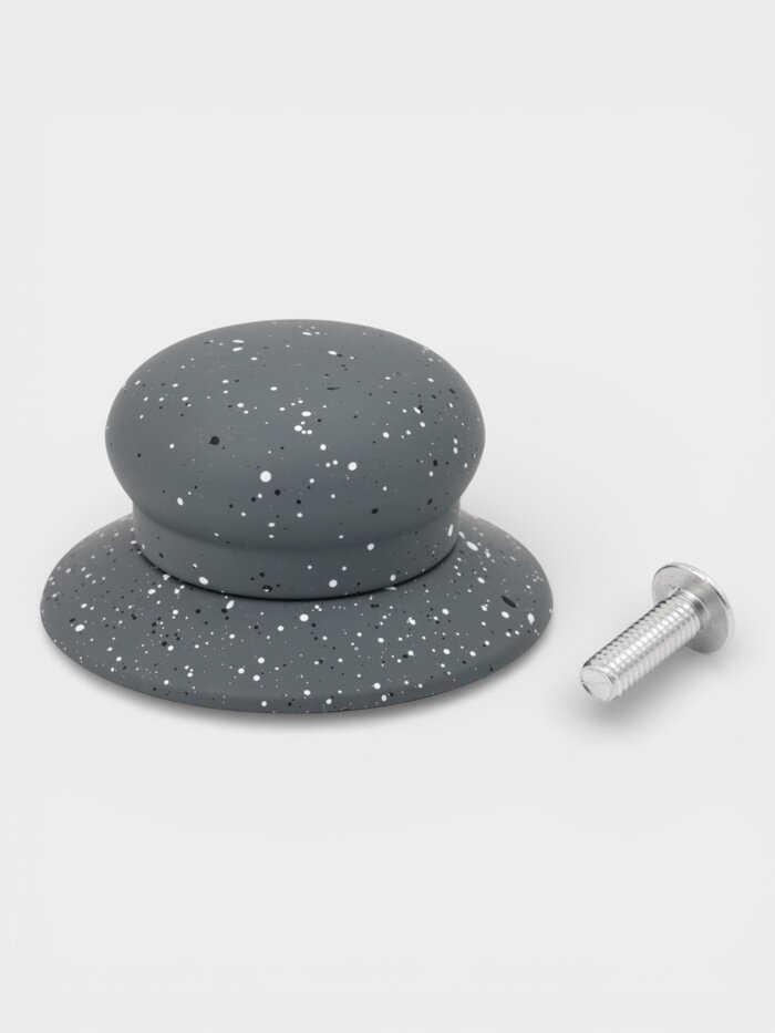 Ручка для крышки на посуду Magistro «Апикаль», d=6.2 см, пластик, серая