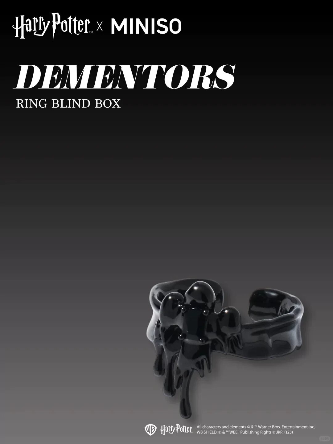 Официальная серия MINISO Гарри Поттер, кольцо в слепой коробке, модное сотрудничество с фильмами, периферийный подарок для девушек