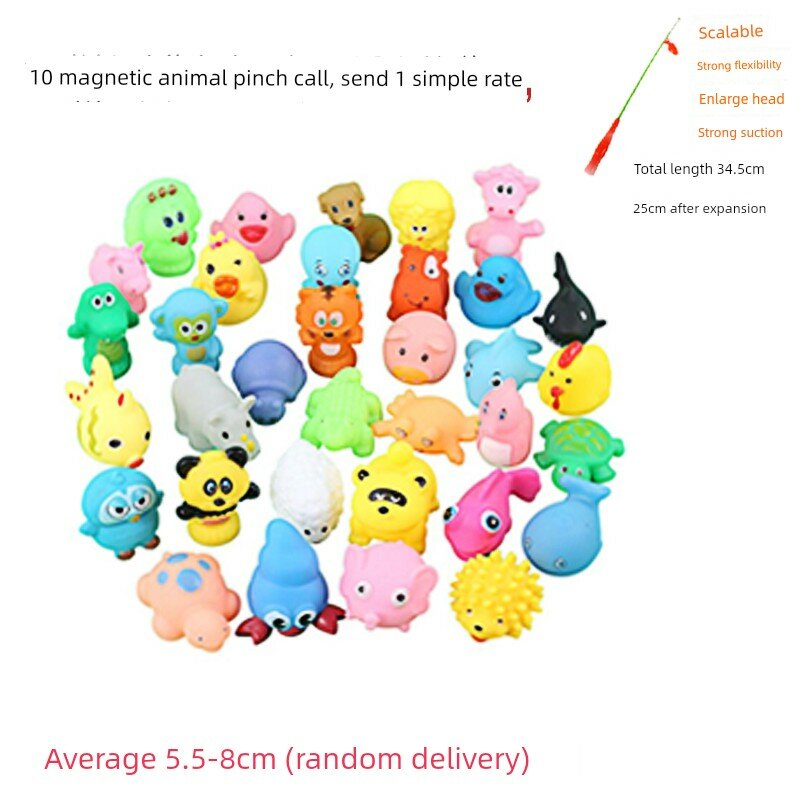 Утолщенный двусторонний детский магнитный набор для рыбалки, игрушка для игр в воде, прямые поставки с завода, рыбалка