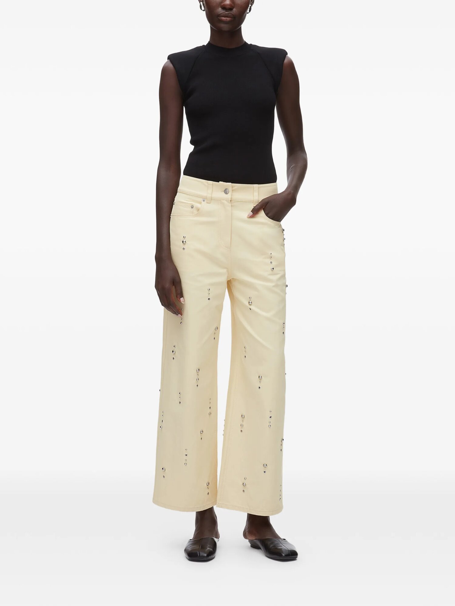 Джинсы 3.1 Phillip Lim Studded jeans, размер 4, разноцветный — фото 1