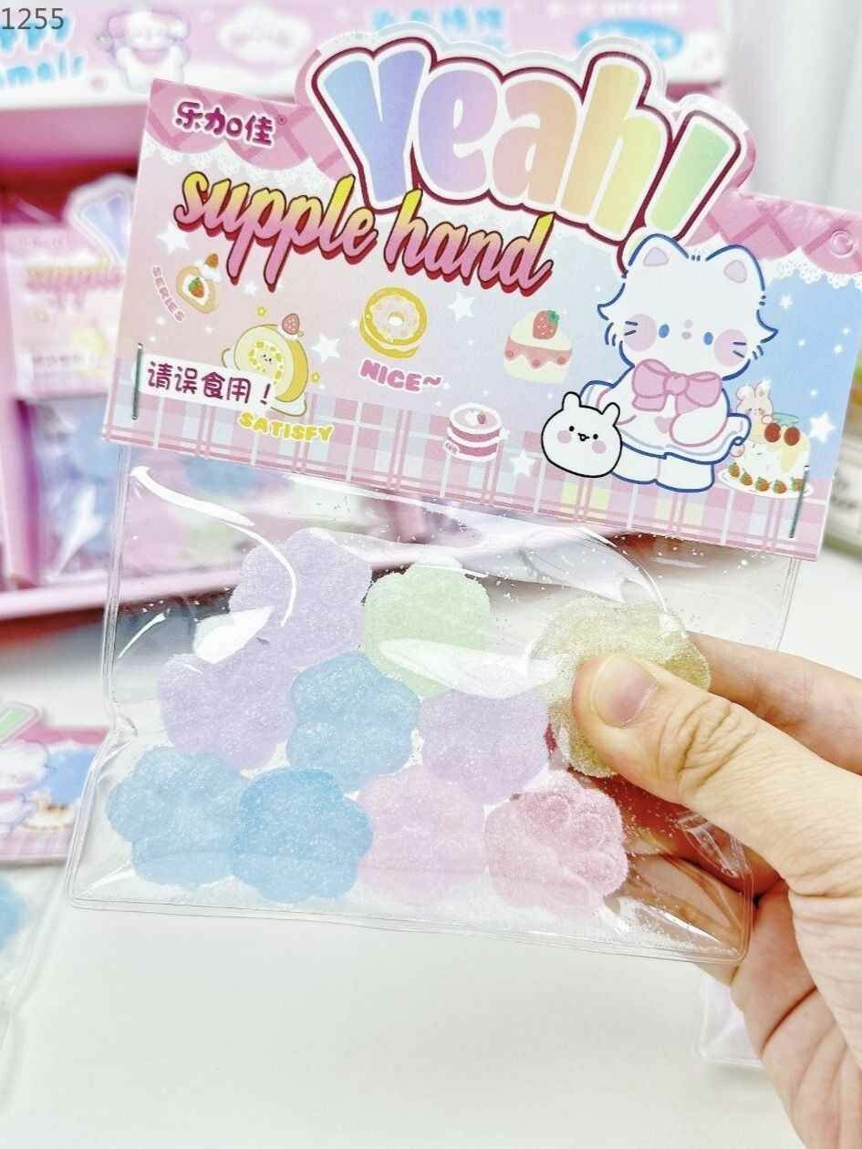 Антистресс таба сквиш мини лапка котика набор 10 шт