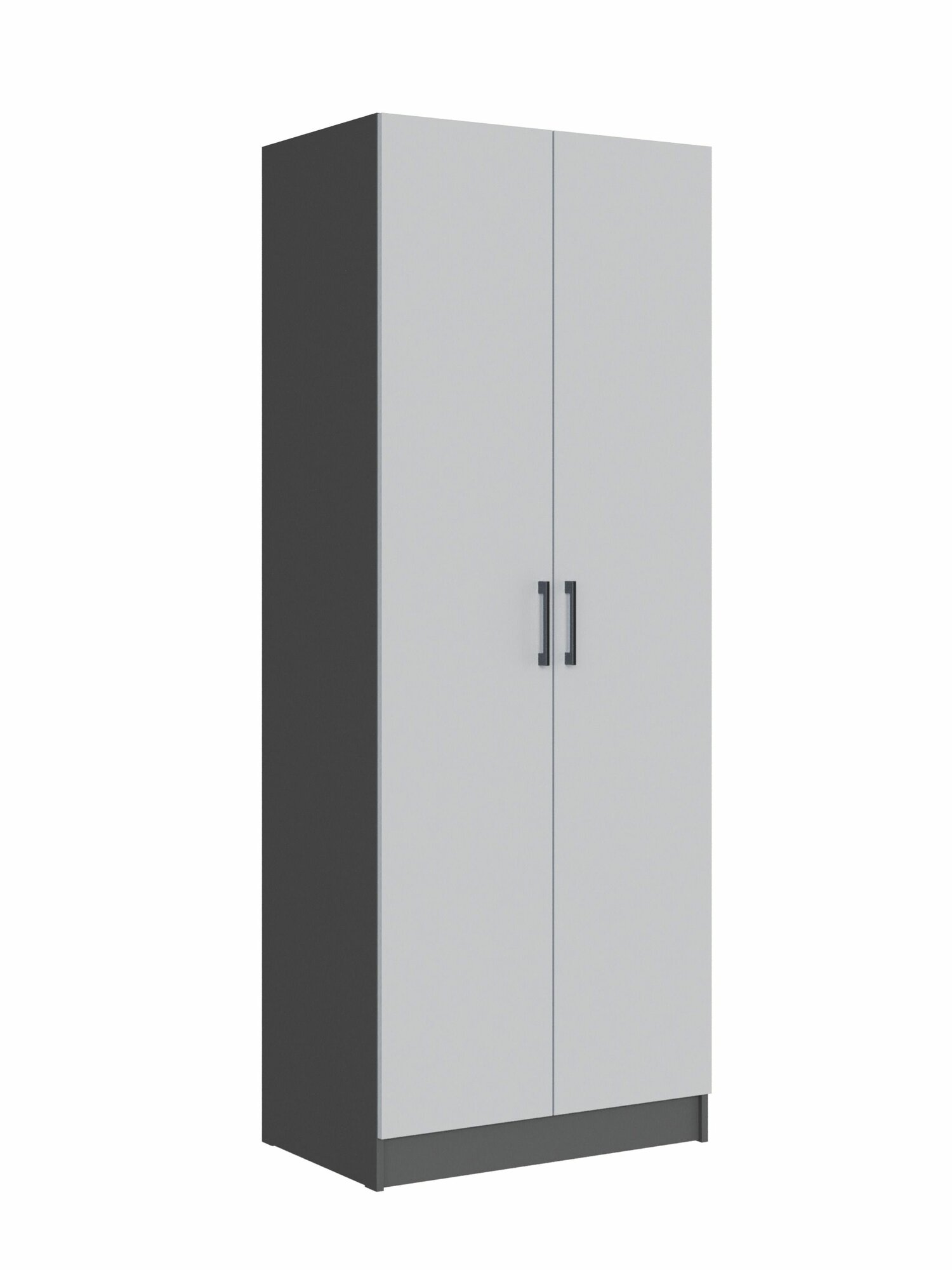 Шкаф распашной Вегас 2200х800х520 графит серый/камень серый тэкс