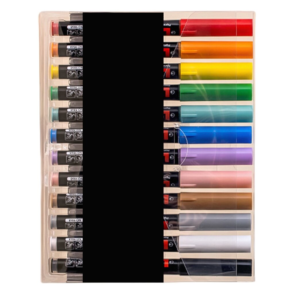 Жидкий Акриловый Маркер 12/24/36/48 Цветной Акриловой Краской Ручка-Кисточка для Рисования