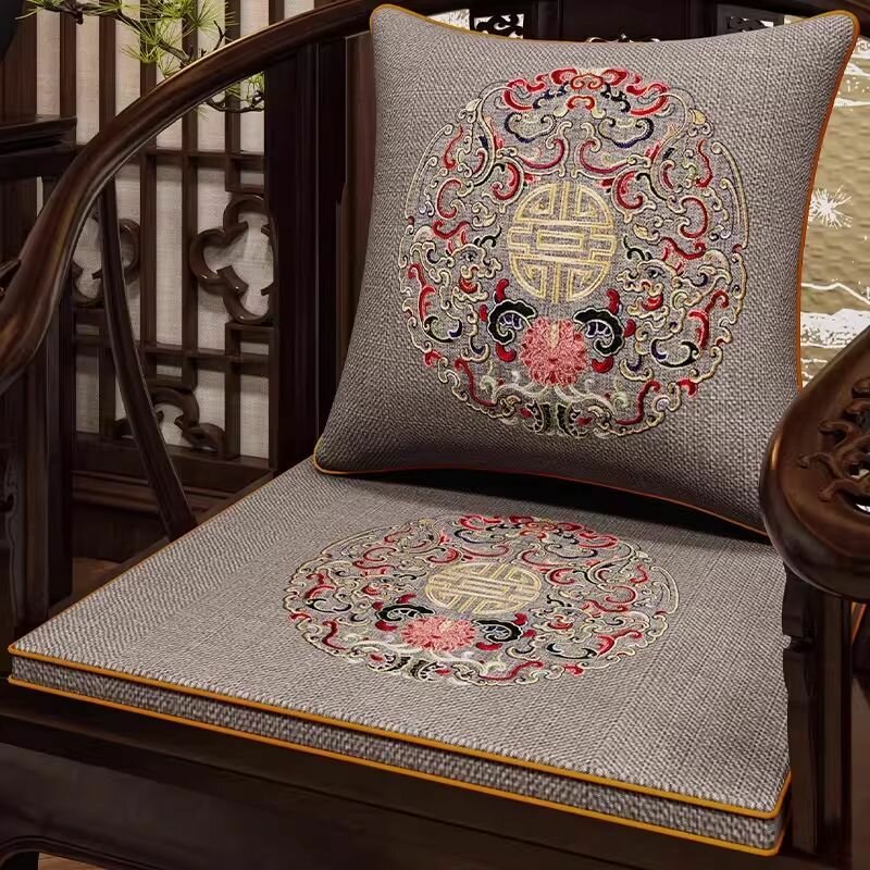 Кресло из красного дерева в китайском стиле, подушка для дивана из латекса, сиденье, индивидуальная подушка для сиденья, столик для чая, кресло из массива дерева, обеденное кресло, подушка для кресла