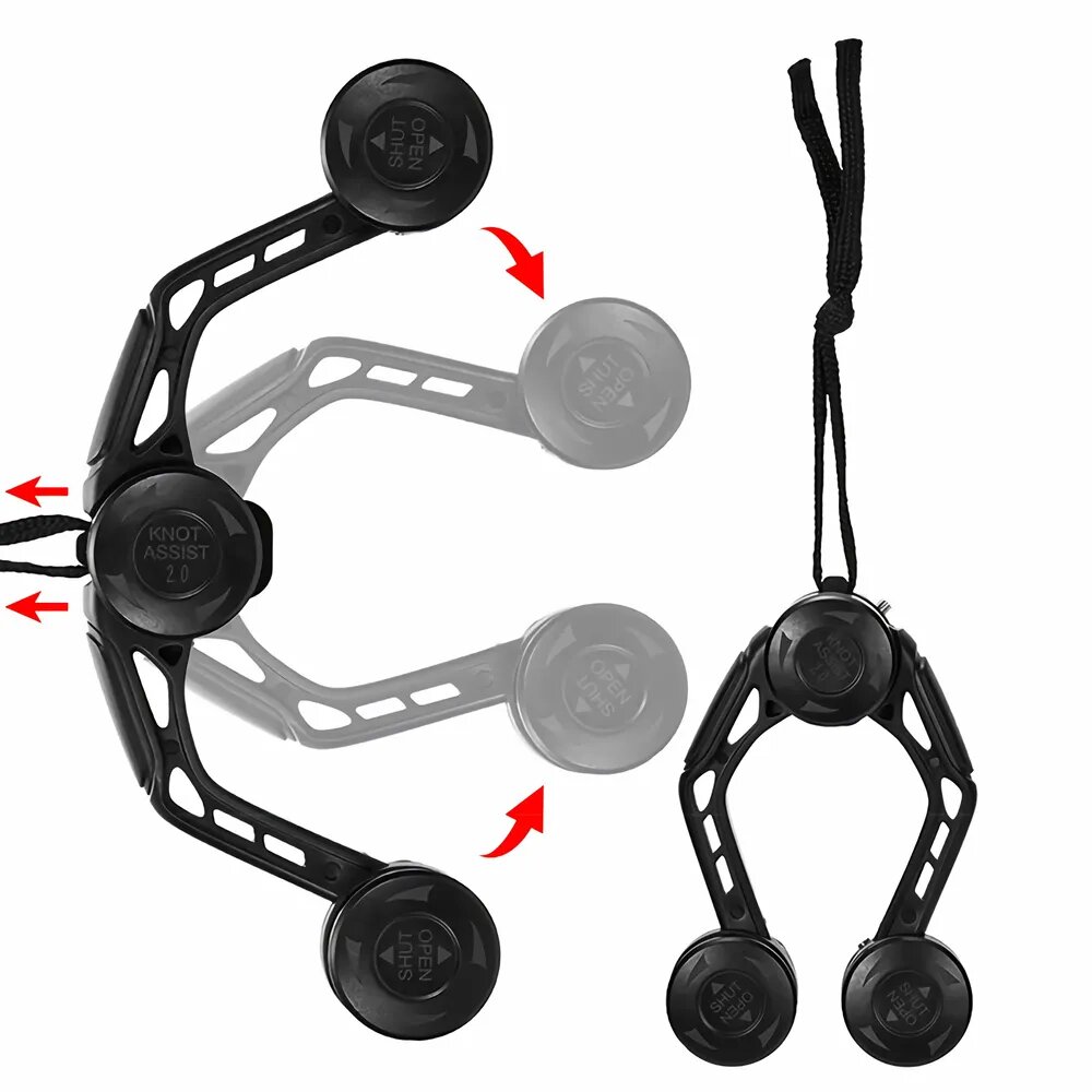 Узловяз Knot Assist 2.0, Аксессуары, оснастка для рыбалки, Инструмент, материал для вязания мушек, Чёрный металл — фото 1