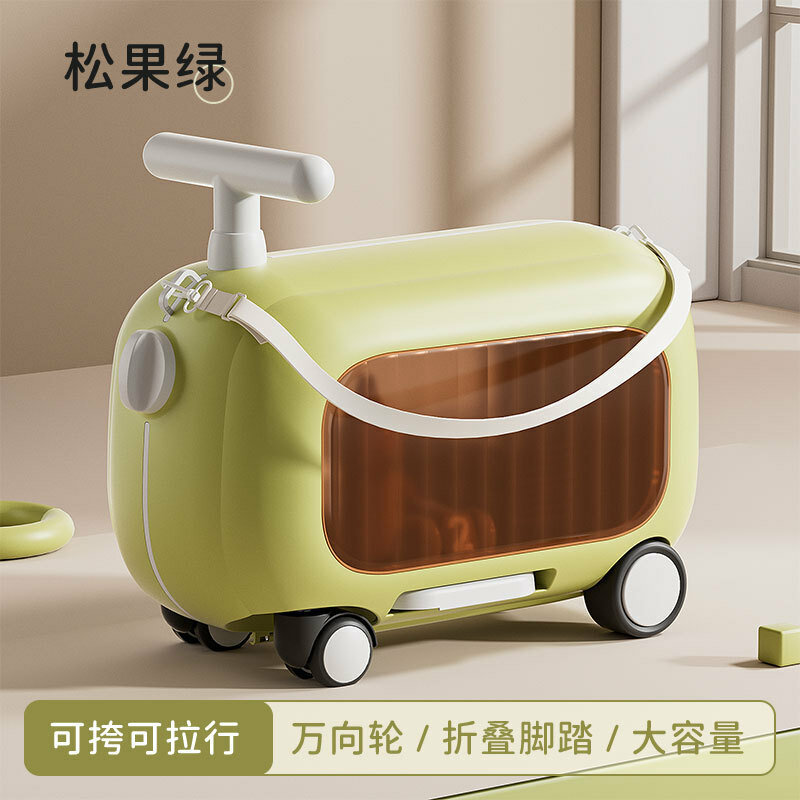 Детский чемодан-каталка 2-в-1, дорожный чемодан для малышей, ручная кладь для самолета, бесплатное путешествие с детьми