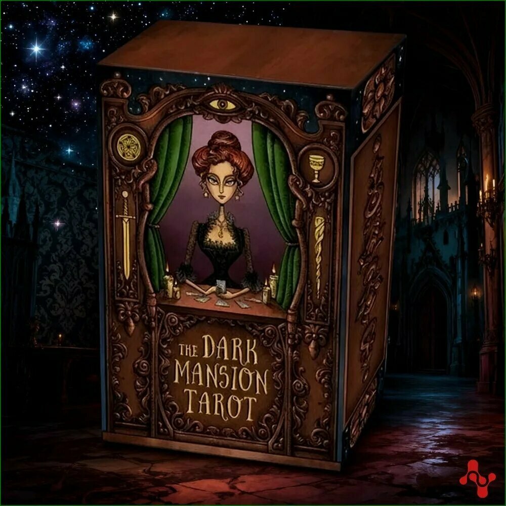 Таро Тёмный Особняк / The Dark Mansion Tarot (золотой срез) Стандартный Размер--czy1114