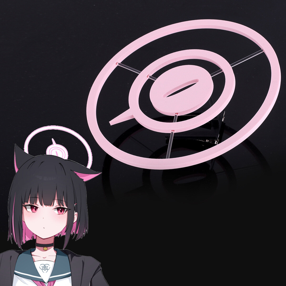 2026 Основной Святой Даби Синий Архив Аманокояма Казуза Синий Архив Гало Косплей Головные Уборы 1:1 Аксессуары Реквизит Заколка 3D