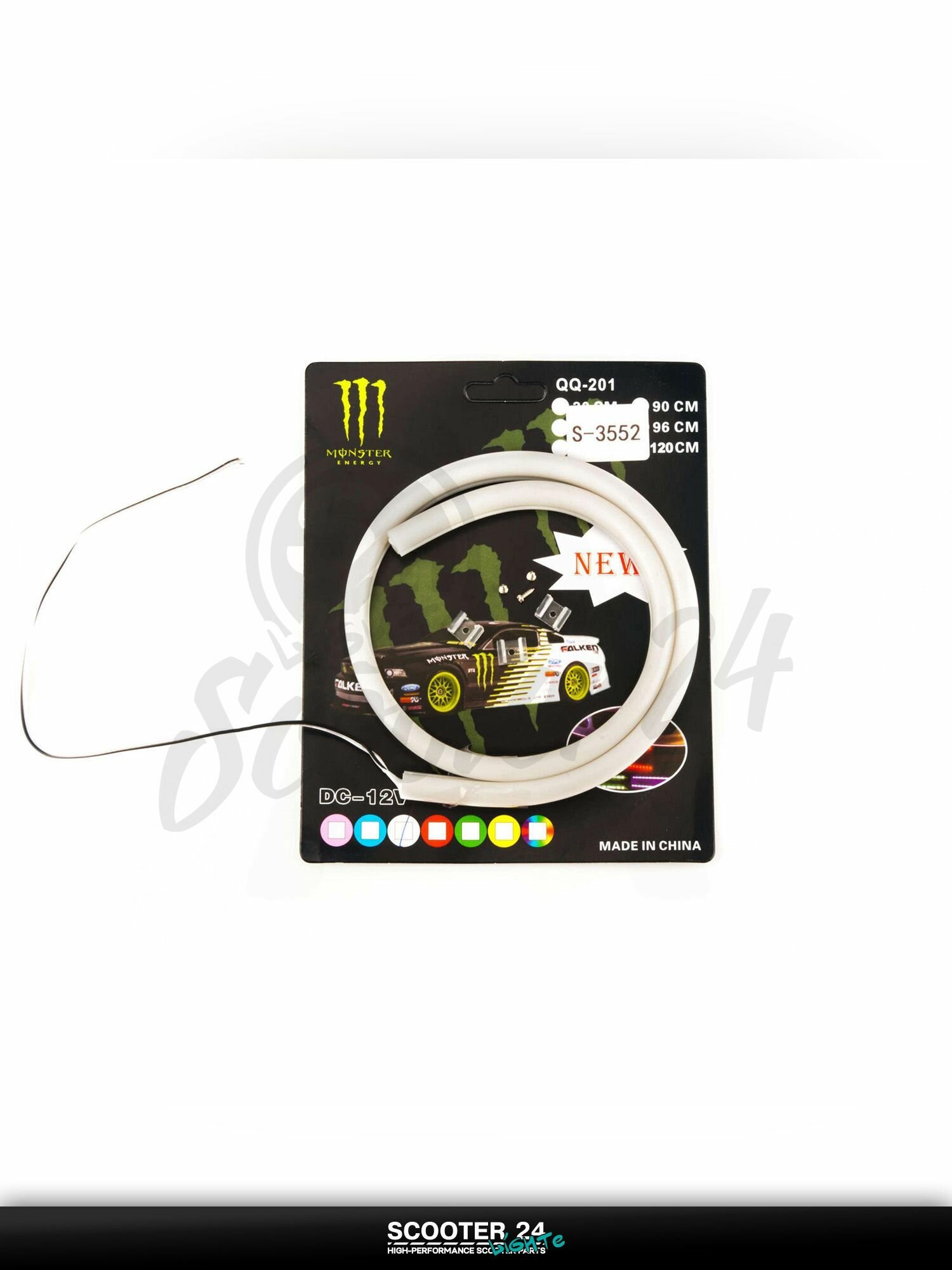 Лента светодиодная для подсветки мотоцикла / питбайка / квадроцикла (белая) "GJCT"